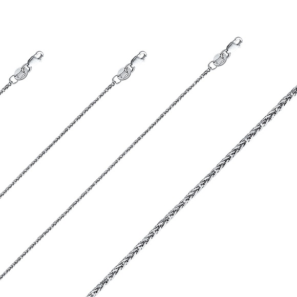 TGDJ | Accessories | 4k 1mm Diamond Cut Square Wheat Chain 24 | Poshmark